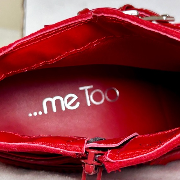 me too | Shoes | Me Too Eva Red Suede Harness Detail Pointed Toe Side ...